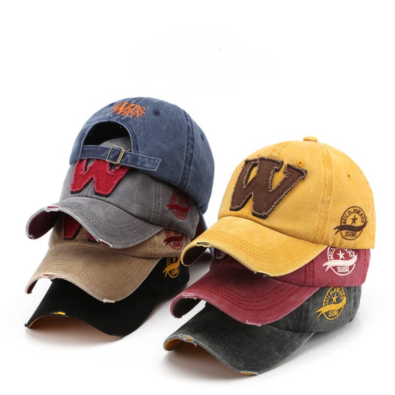 Fashion W Peaked Cap Retro Worn Looking Washed-out Personty Fashion ...