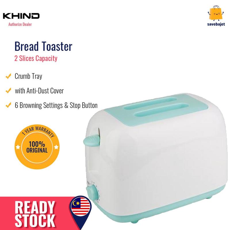 Khind Bread Toaster - Midori Series pembakar roti BT808 - TikTok Shop ...