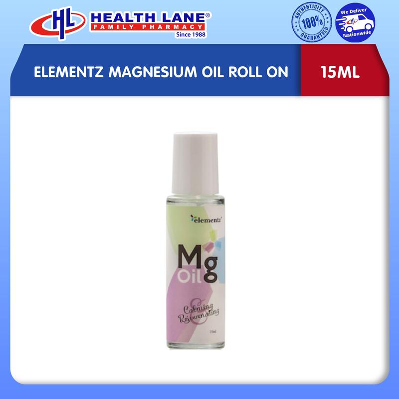 ELEMENTZ MAGNESIUM OIL ROLL ON (15ML) FOR REGULATING NERVE AND - TikTok ...