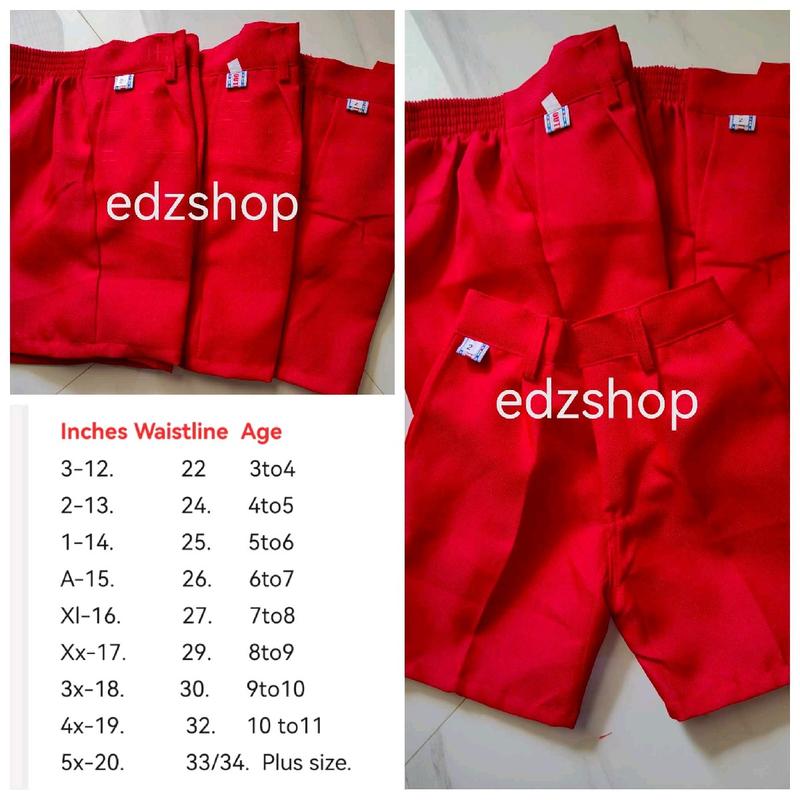 red shorts plain school uniform - TikTok Shop Philippines