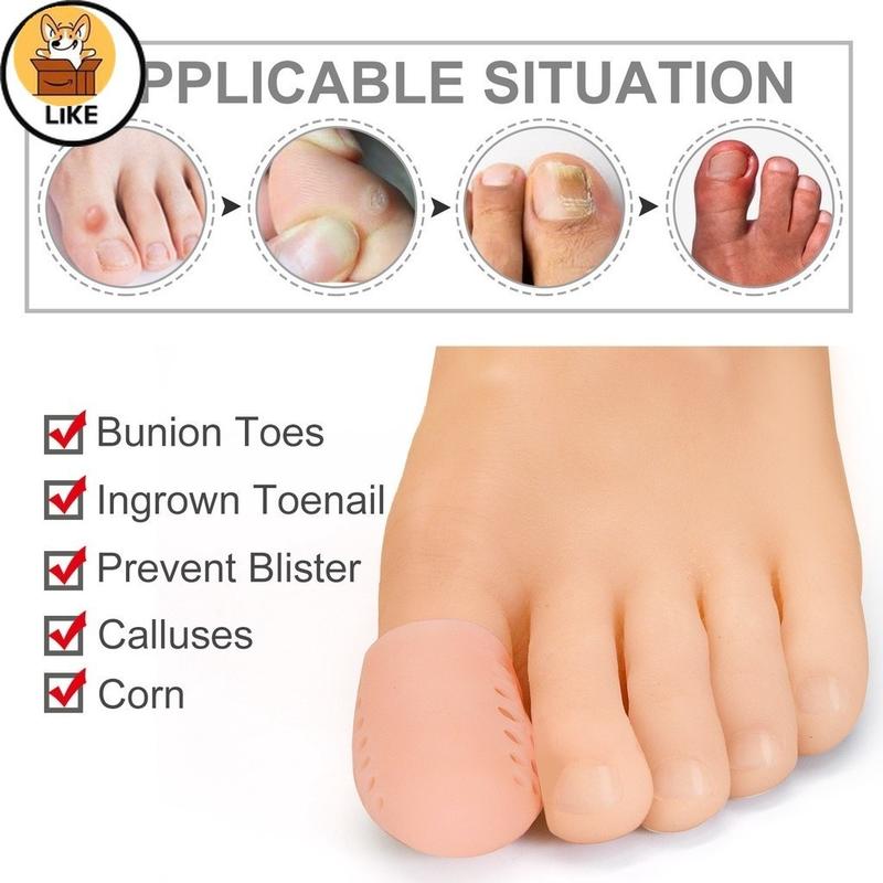 【Am-az】1 Pairs Soft Silicone Big Toe Protector for Foot Corns and ...