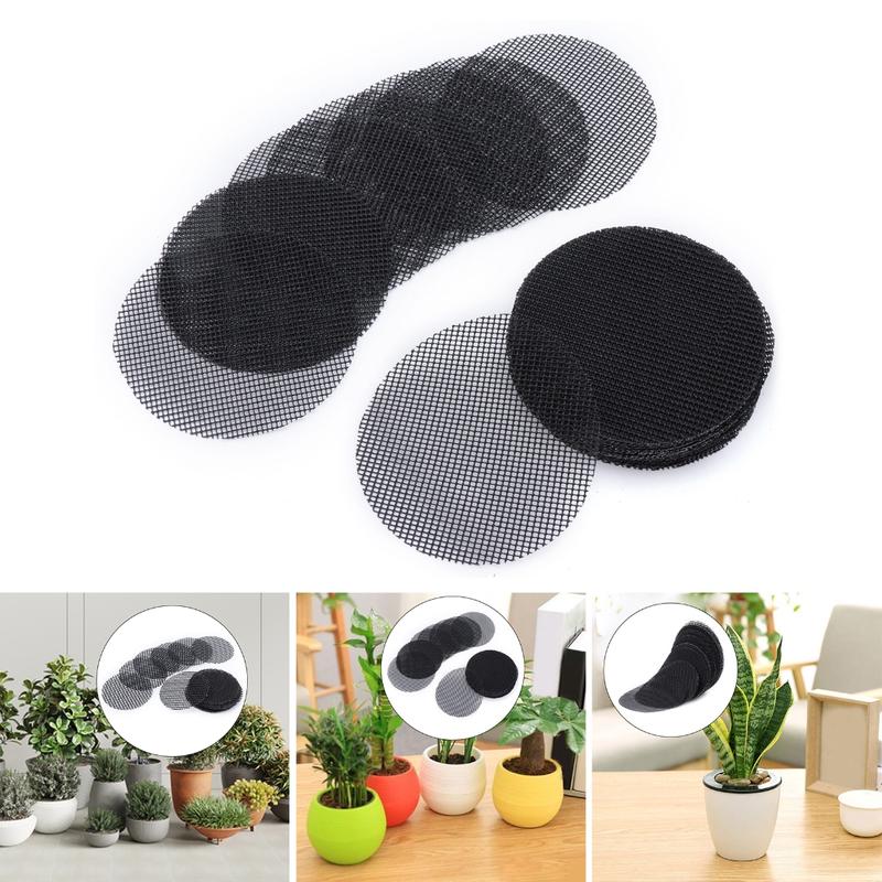 50Pcs Flower Pots Hole Mesh Pad Plant Pots Drainage Hole Screens ...