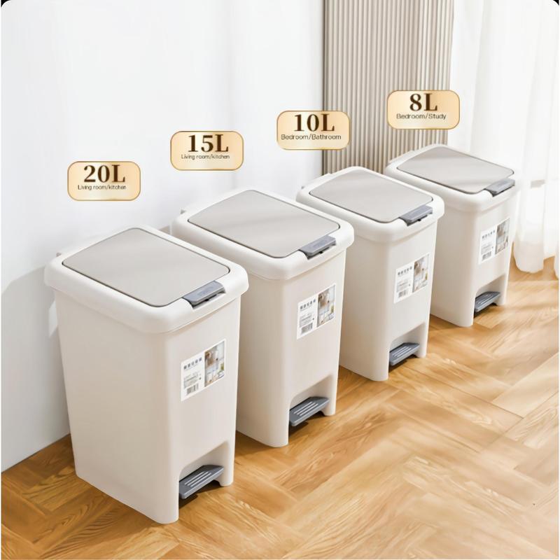 Foot operated trash can with lid, household living room, toilet ...