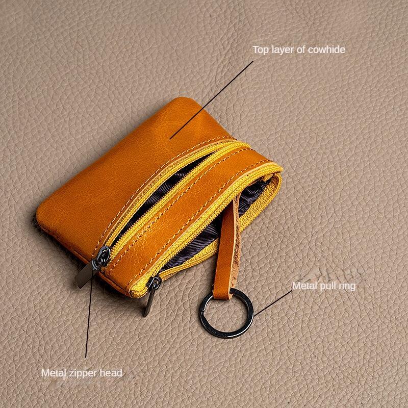 Genuine leather mini coin purse ladies carry-on small bag cross-border ...