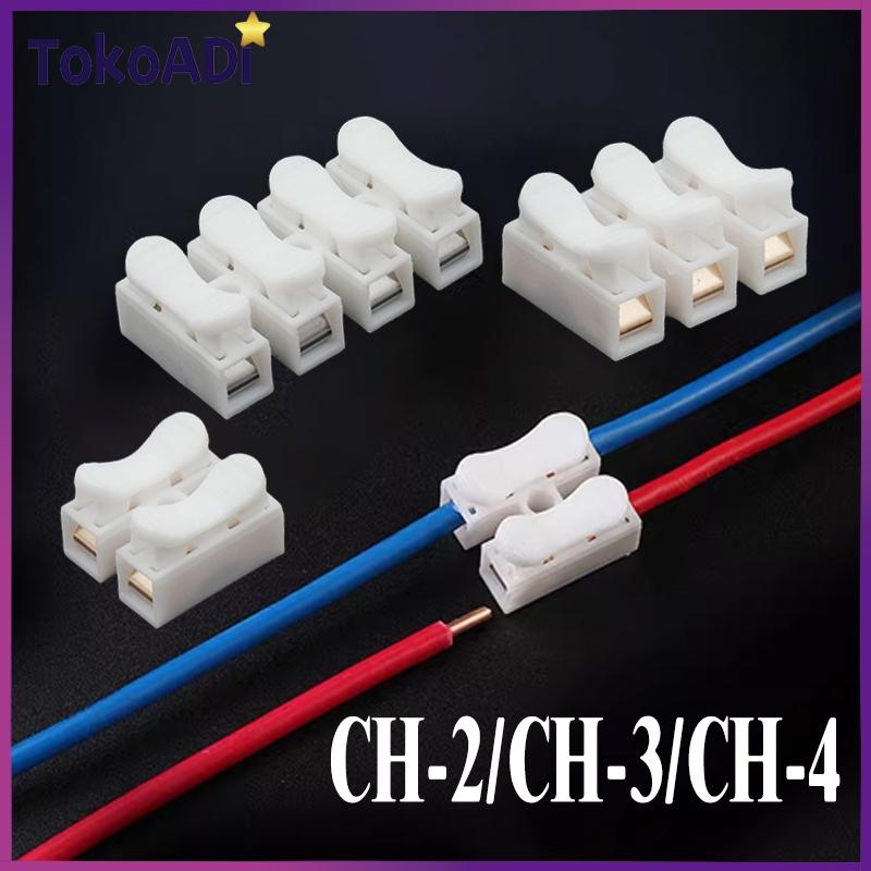 100PCS Kabel Terminal Quick Connector Sambungan Kabel Listrik CH4 Besi ...