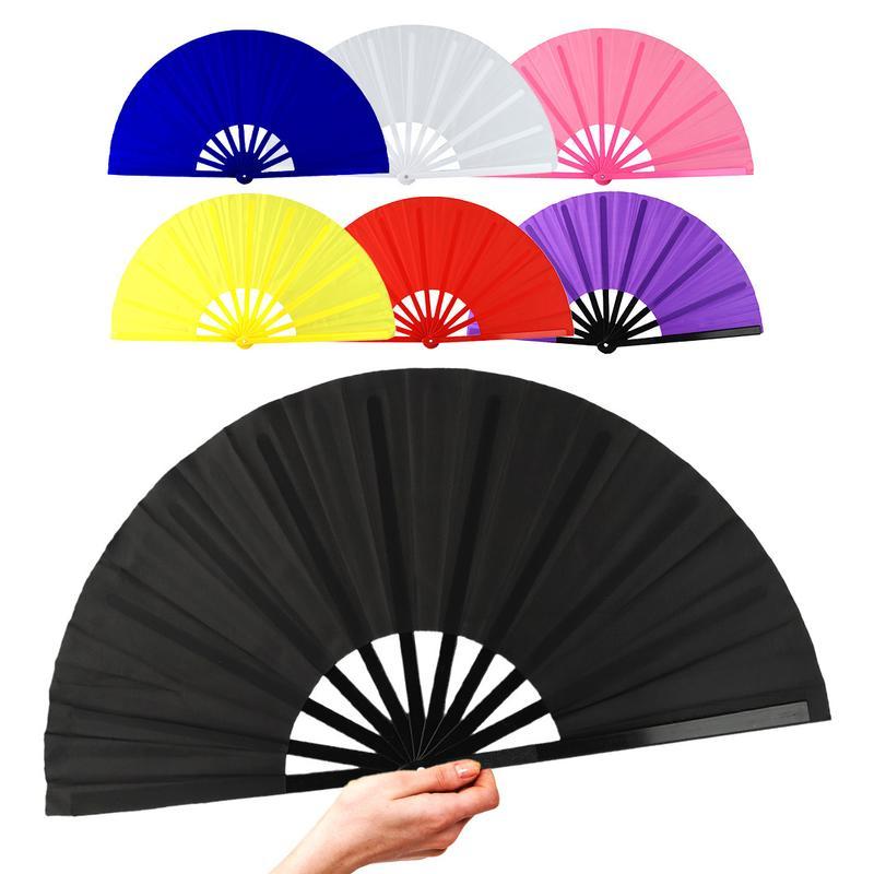 2-Pack Large Folding Clack Fans – Loud Snap Hand Fans for Raves ...
