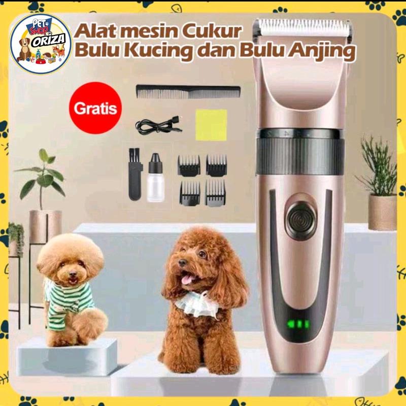 Alat Cukur Bulu Hewan Kucing Anjing Kelinci Pet Clipper Elektrik ...