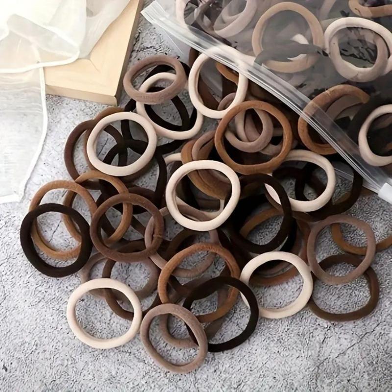 20 four-color hair bands, seamless hair band ponytail fixator, no ...