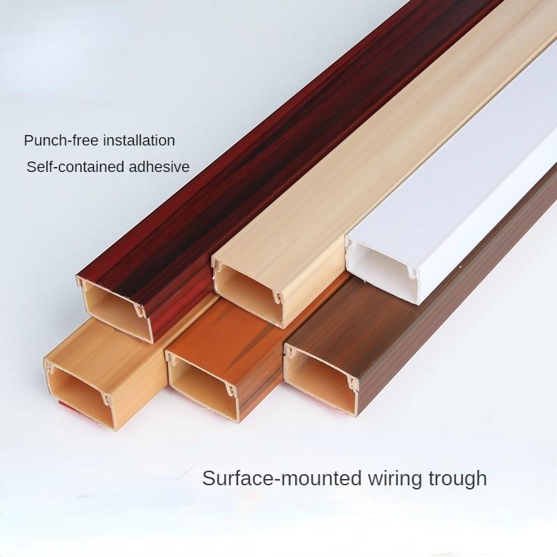 Square Open-Mounted Self-Adhesive Trunking Nail-Free Wire Wa - TikTok ...