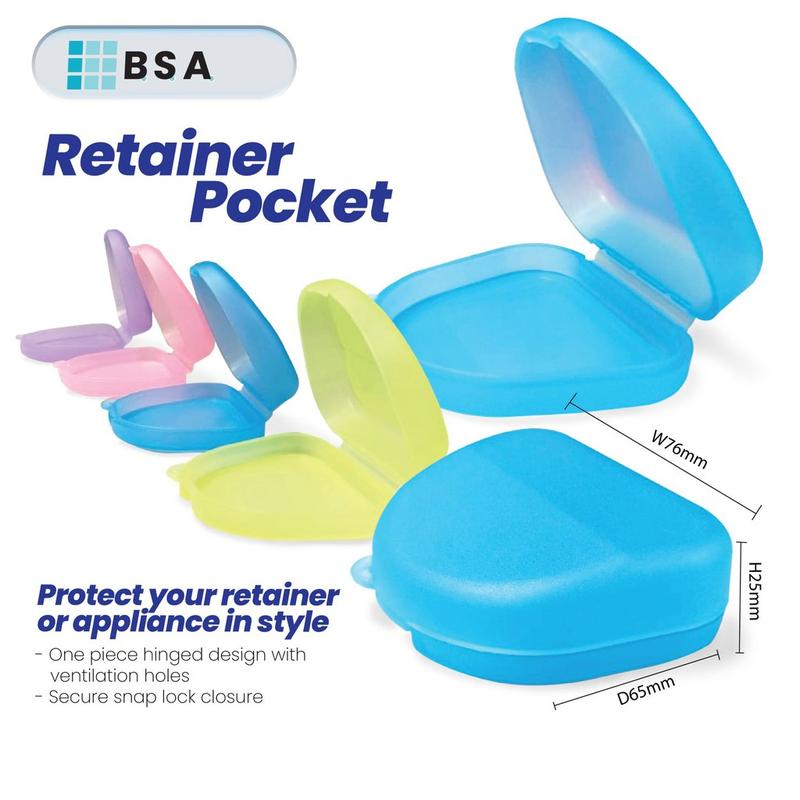 BSA Retainer Box Orthodontic Mouth Guard Dental Storage Container ...