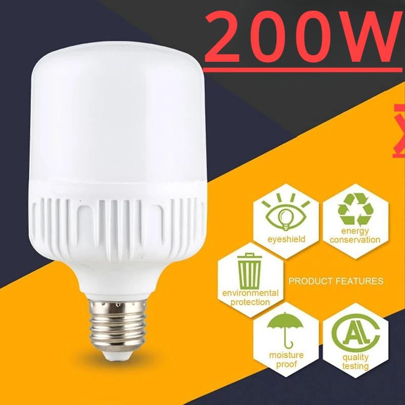 Lampu LED, Kuasa Tinggi 200W, Mentol LED E27 B22, AC220V / 230V ...