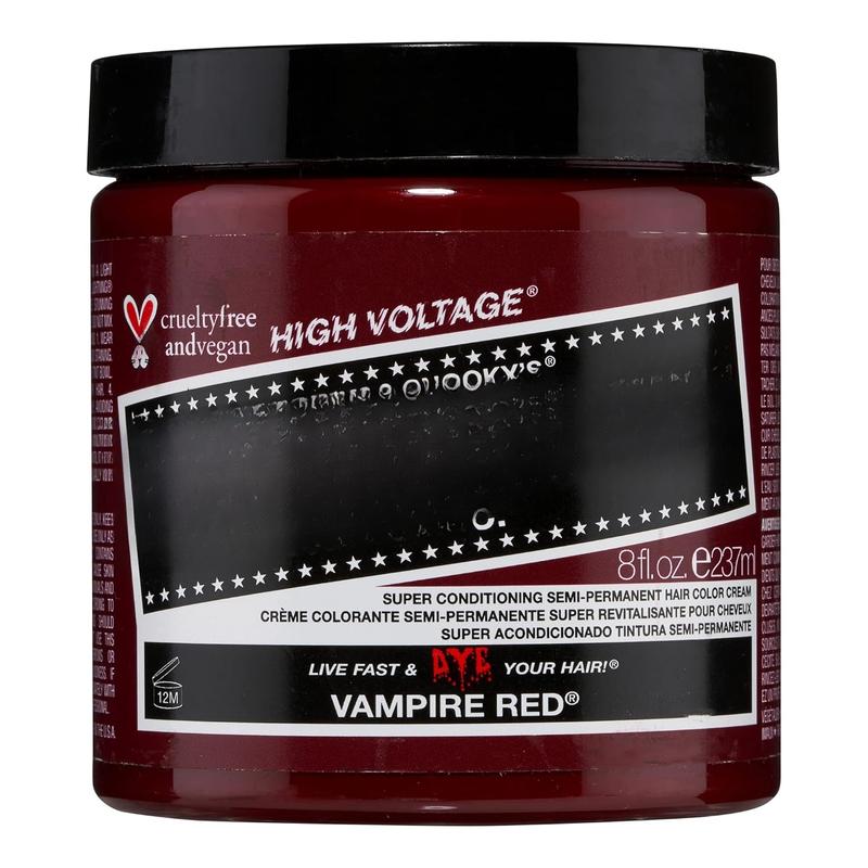 Classic Vampire Red Semi Permanent Hair Color - Deep Red Hair - TikTok Shop