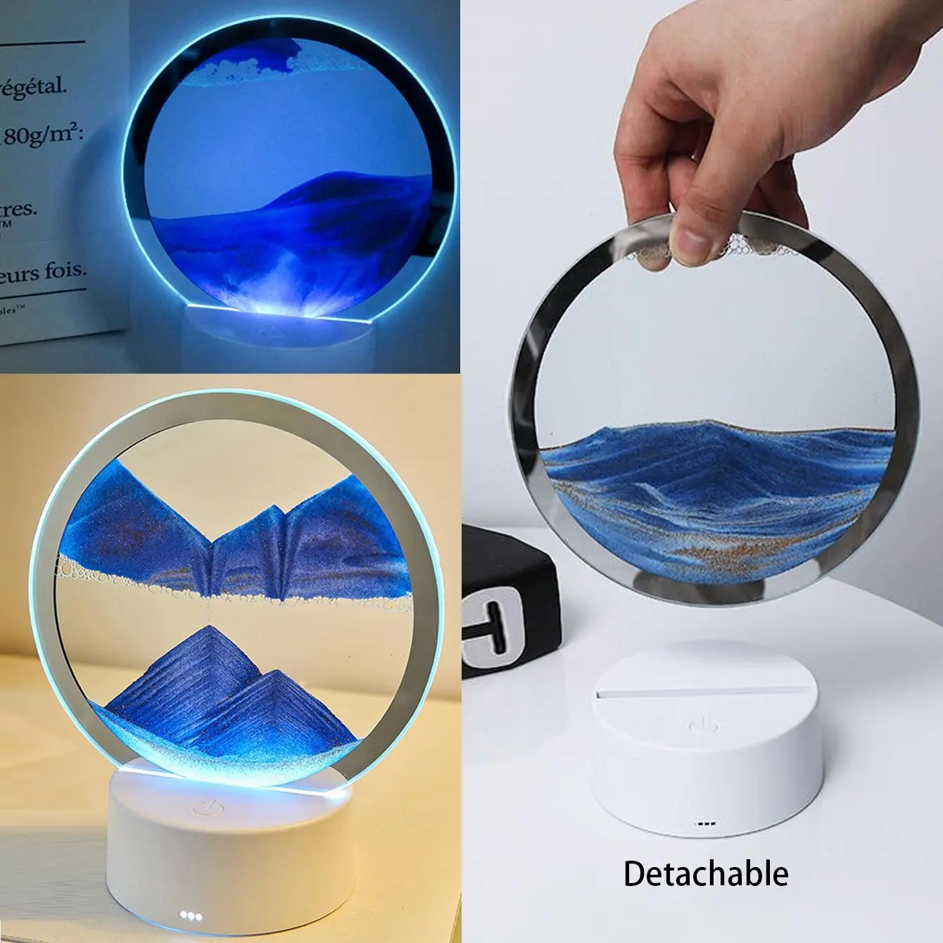 Christmas Gift Xmas New Year Gift, Creative Quicksand Desk Light, 1 ...