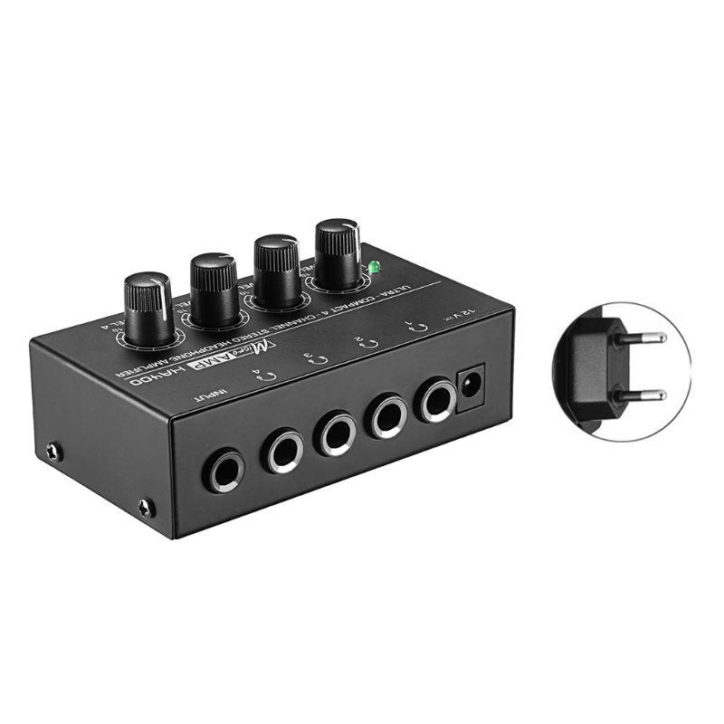 HA400 4 Channels Mini Au-dio Stereo Headset Headphone Amplifier ...