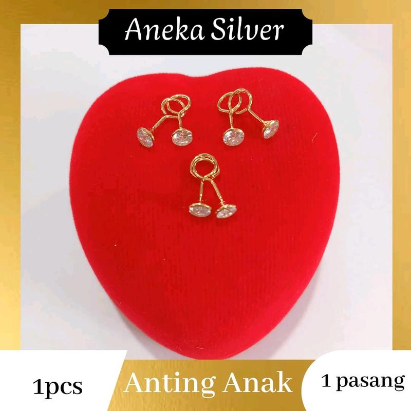 Anting Toge Anak variasi mata 1, Perak 925 - Shop | Tokopedia