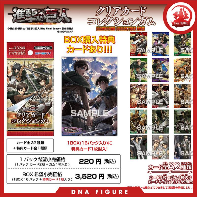 Pack Attack on Titan Clear Card Collection vol.1 - TikTok Shop Vietnam