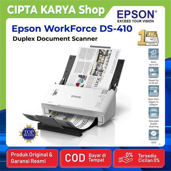 Promo Epson WorkForce DS-410 Duplex Document Scanner - Jakarta Timur ...