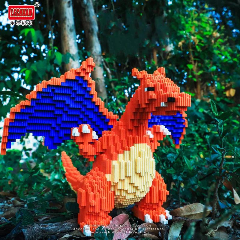 Pokemon Building Block Pikachu Charizard Charmander Model Connection ...