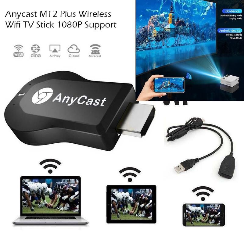 Anycast M12 Plus Wireless Display HDMI Dongle Receiver Adapter - TikTok ...
