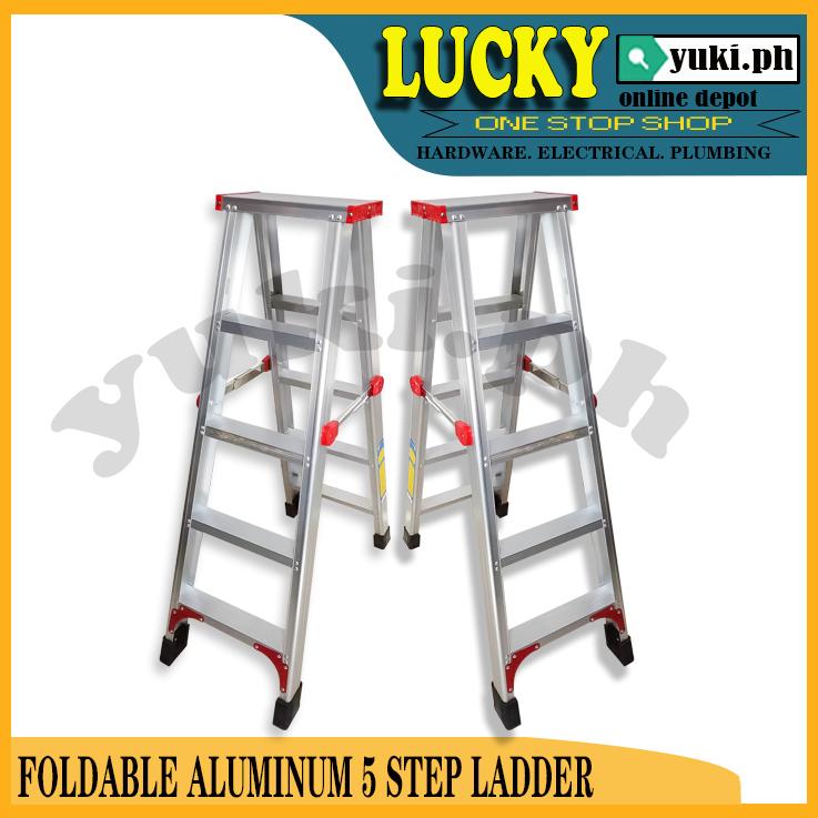 GOLDEN DRAGON FOLDABLE ALUMINUM 5 STEPS LADDER ( A-TYPE ) - TikTok Shop ...