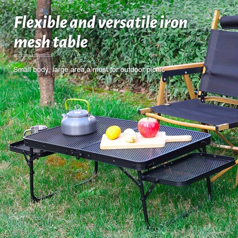 Expandable Aluminum Alloy Folding Mesh Table - Lightweight Portable ...