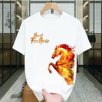 Jual 10XL Kaos Wanita Pria Imlek Kuda Api 2026 Crew Neck Kaos Imlek ...