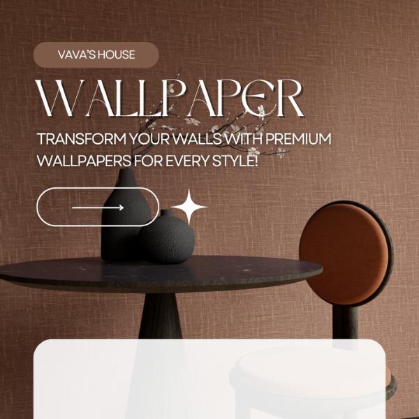Vava House - Wallpaper Brown Tone - TikTok Shop Thailand