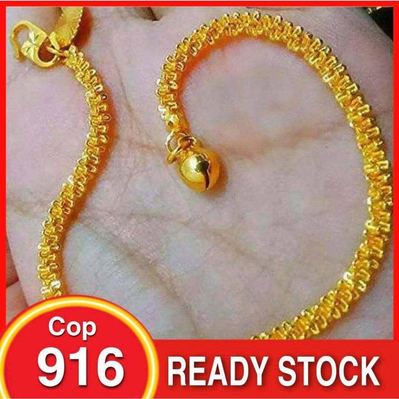 Gelang Jagung, Cop 916, Reka Bentuk Satu Keping, Dijamin Asli - TikTok ...