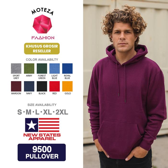 Jual Jaket Sweater Hoodie Polos New State Apparel - NSA Pullover 9500 ...