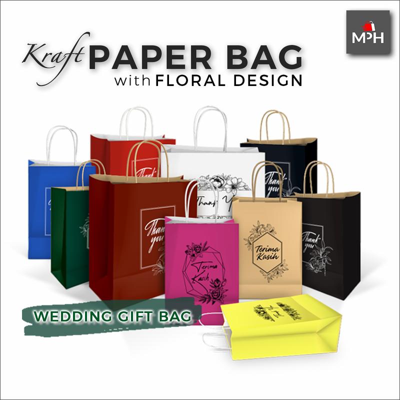 [ 50 PCS ] Paper Bag Printed Floral Design Cheapest Beg Hadiah - TikTok ...