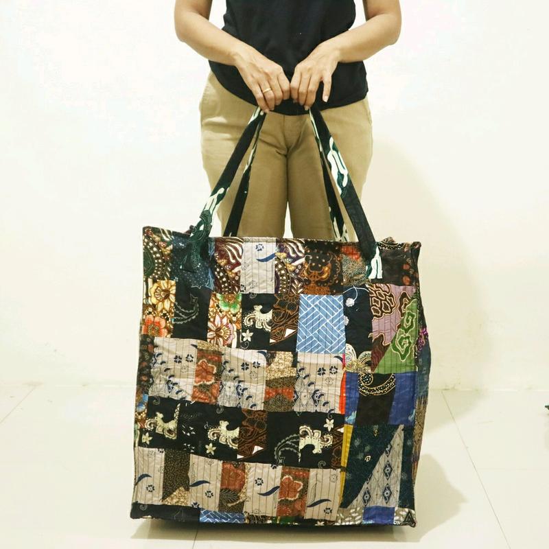 Tas Laundry Jumbo Batik Resleting Tahan Lama Kain Perca - Shop | Tokopedia