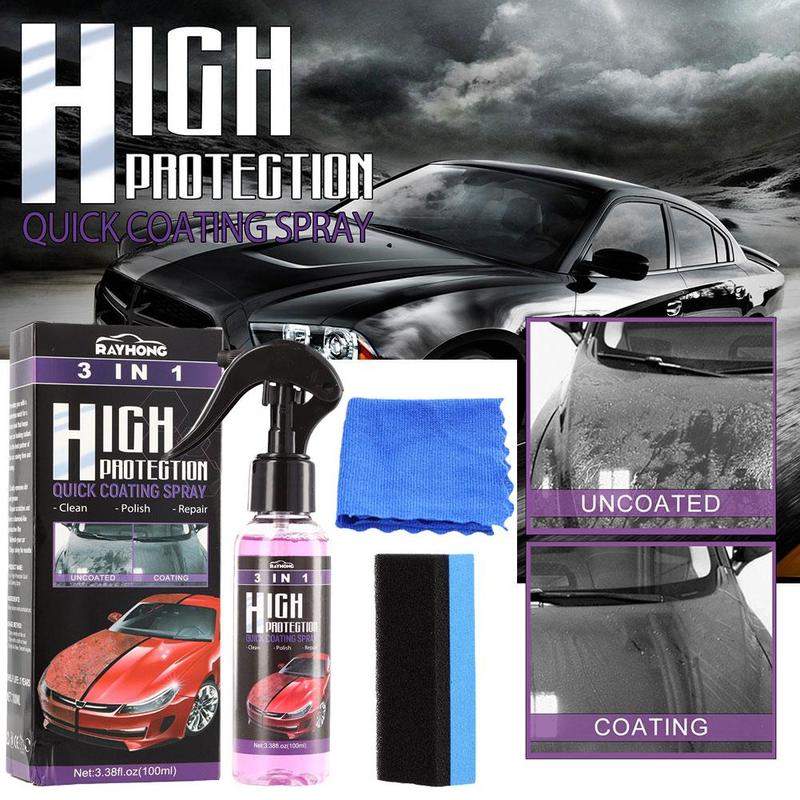 100ml 3 In 1 High Protection Fast Car Paint Spray Automatic Hand ...