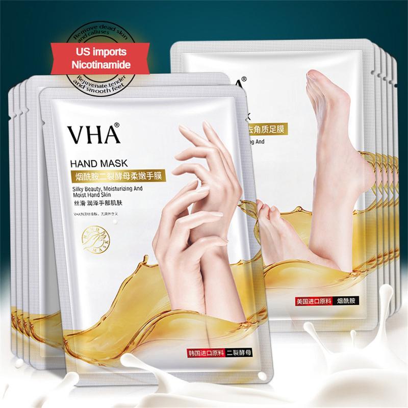【COD】VHA Niacinamide Bifid Yeast Hand Mask Goat Milk Foot Mask - TikTok ...