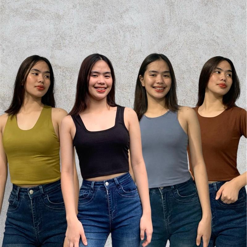 CESS "Croptop" Womenswear Basic Comfort Minimalist Sleeveless - TikTok Shop Philippines