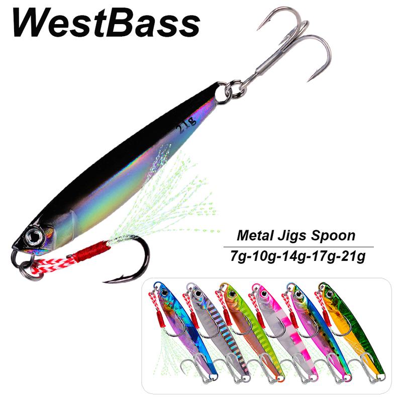 WESTBASS 1PX Metal Jigs Lure 7-10-14-17-21g Trolling Jiggin - TikTok ...
