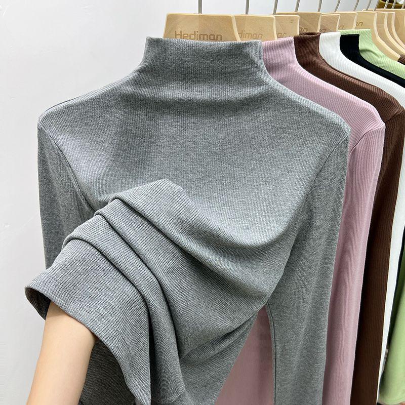 Baju Lapisan Asas, Turtleneck Separuh, Untuk Wanita, Slim Fit, - TikTok ...