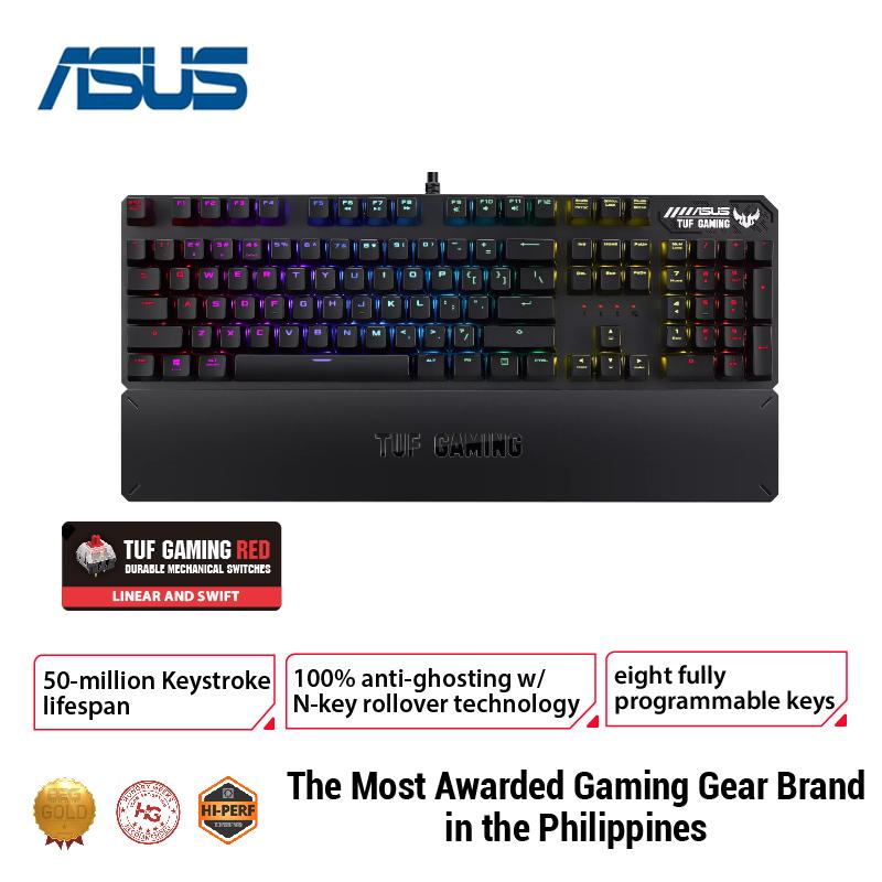 ASUS TUF Gaming K3 RGB Mechanical Gaming Keyboard - Red Switches ...