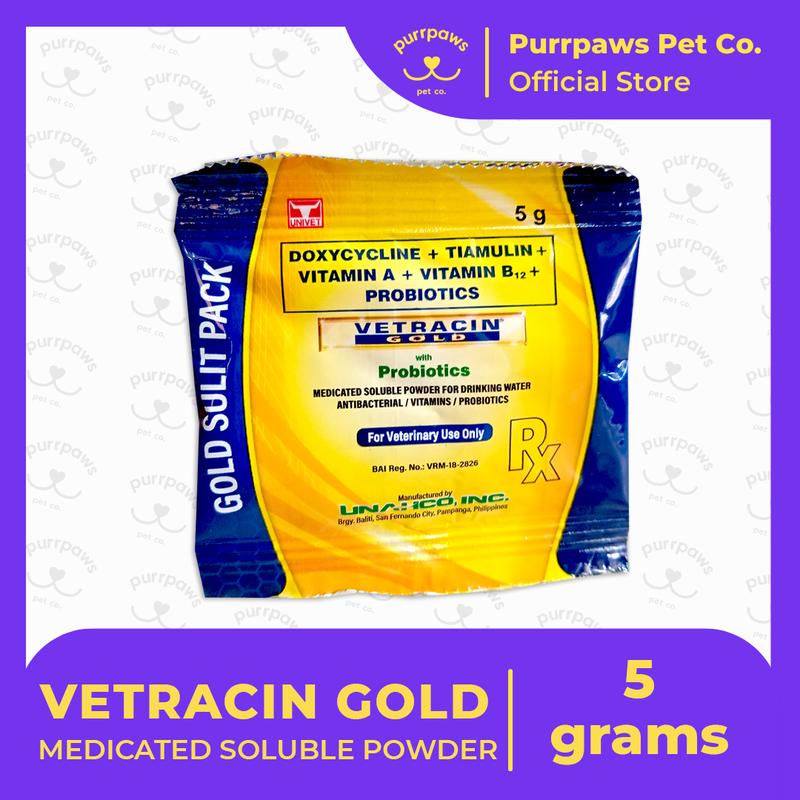 VETRACIN GOLD Medicated Soluble Powder 5grams (1 sachet) RETAIL ...