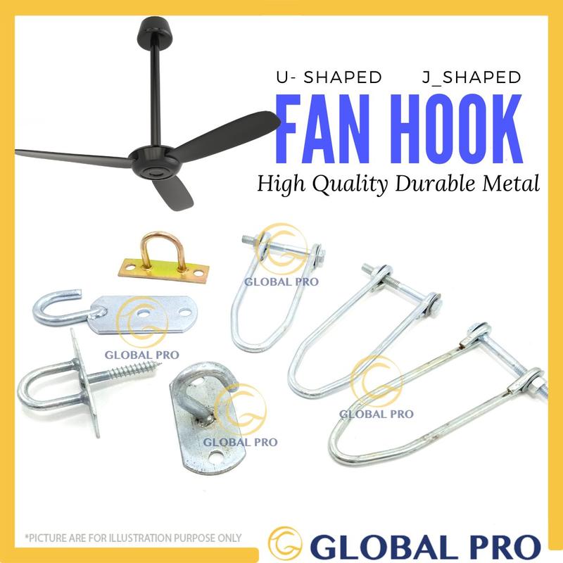 D TYPE / J TYPE Fan Hook Kipas Ceiling Mount Siling Fan Bracket ...