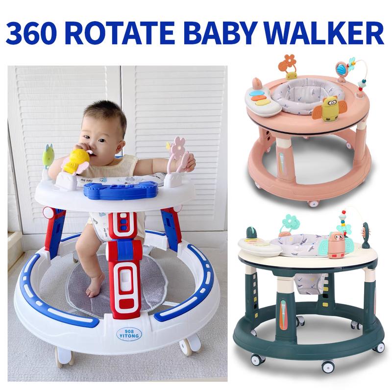 360 ROTATE BABY WALKER walker baby murah Music with Play Toys - TikTok ...
