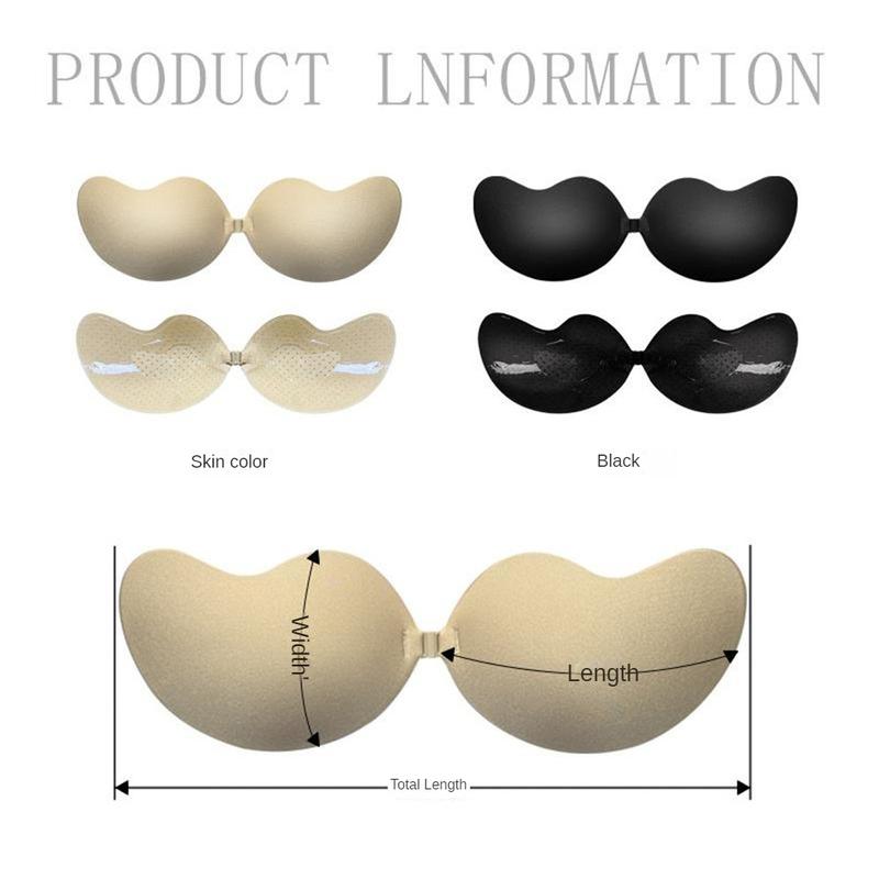 Silicone Invisible Bra For Women Non-slip Milk Paste Gather Put ...