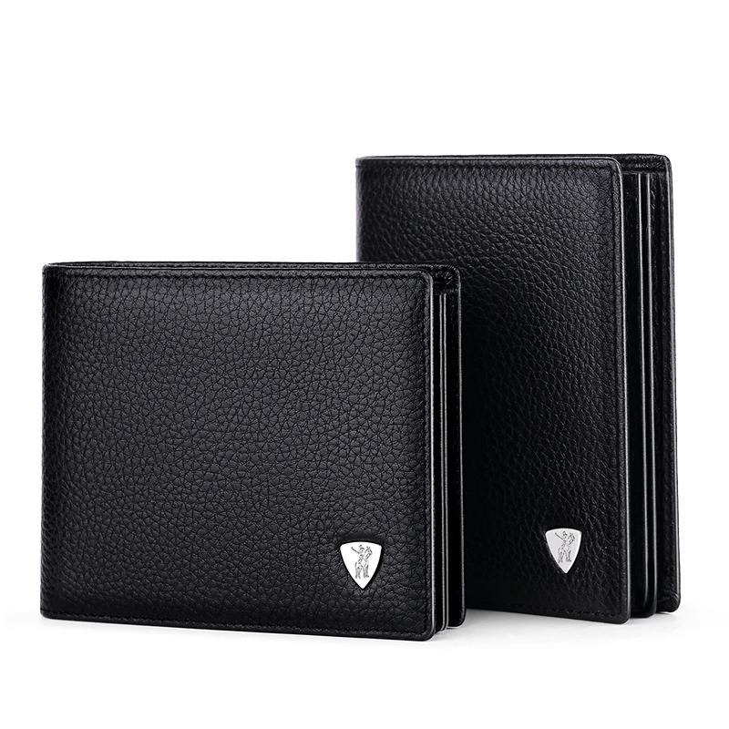 Genuine Leather Men Wallets Brand Luxury RFID Bifold Standar - TikTok ...