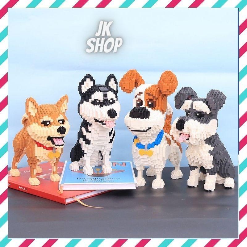 Husky Schnauzer Corgi Blocks Toy Husky Corgi Building Blocks - TikTok ...