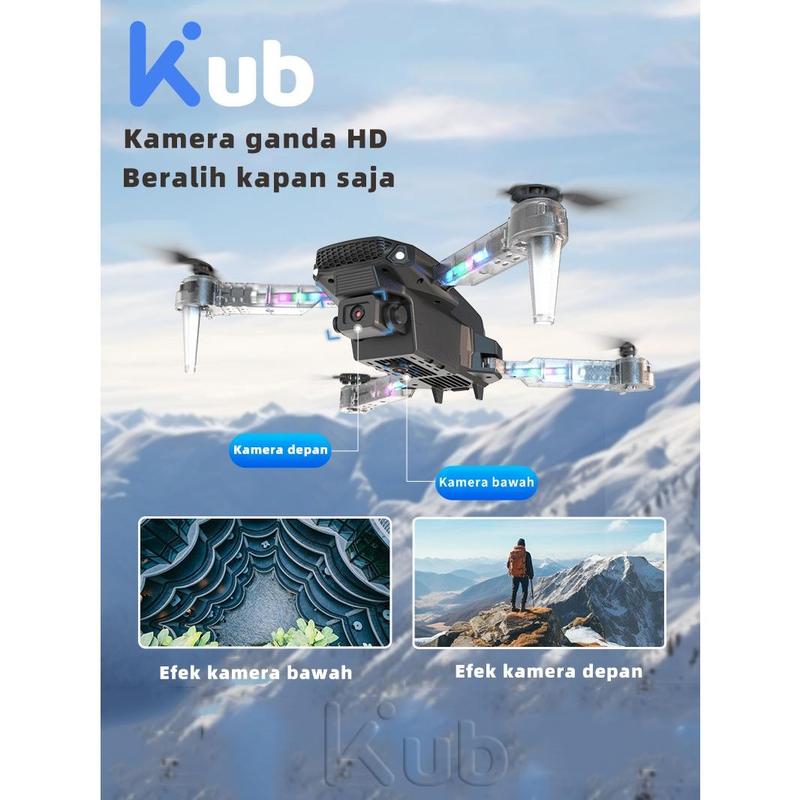 Kubaby Drone Dengan Dual Kamera HD Drone WiFi FPV Kamera Drone 4K ...