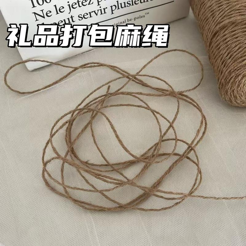 Tali Jute, Gaya Vintaj, Tali Pembungkusan, Sesuai untuk Hiasan Sampul ...