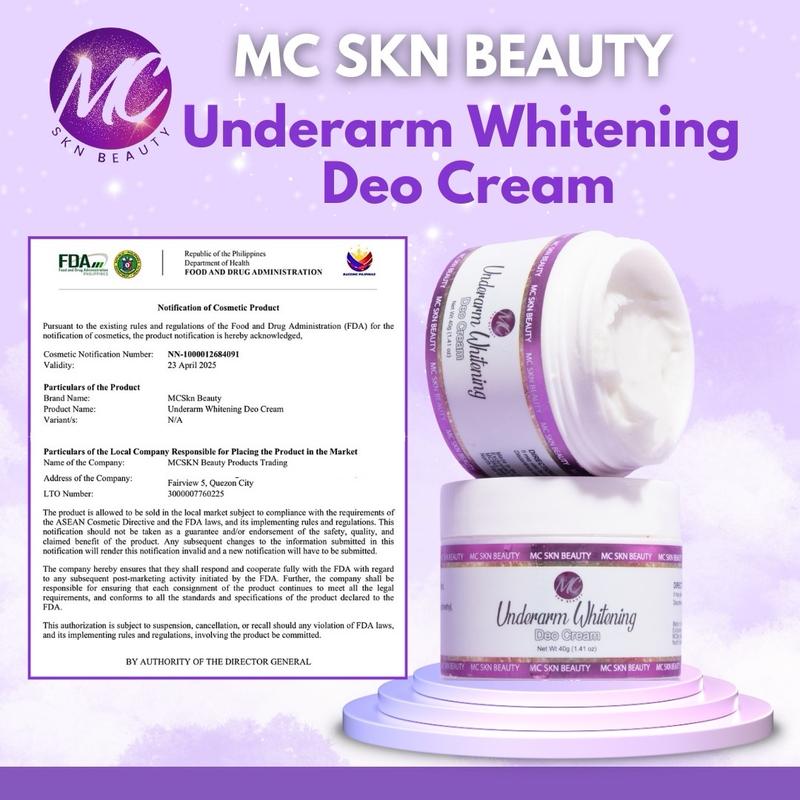 MC SKN BEAUTY Underarm Whitening Deo Cream-Underarm Whitenin - TikTok ...