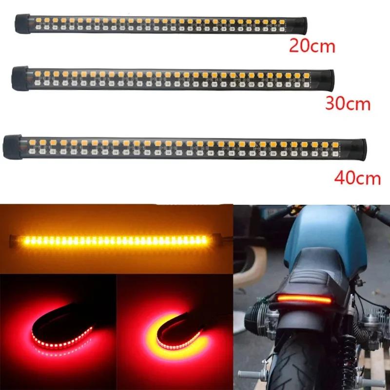Motorcycle Flexible Tail Light Strip Rear Turn Signal Brake - TikTok ...