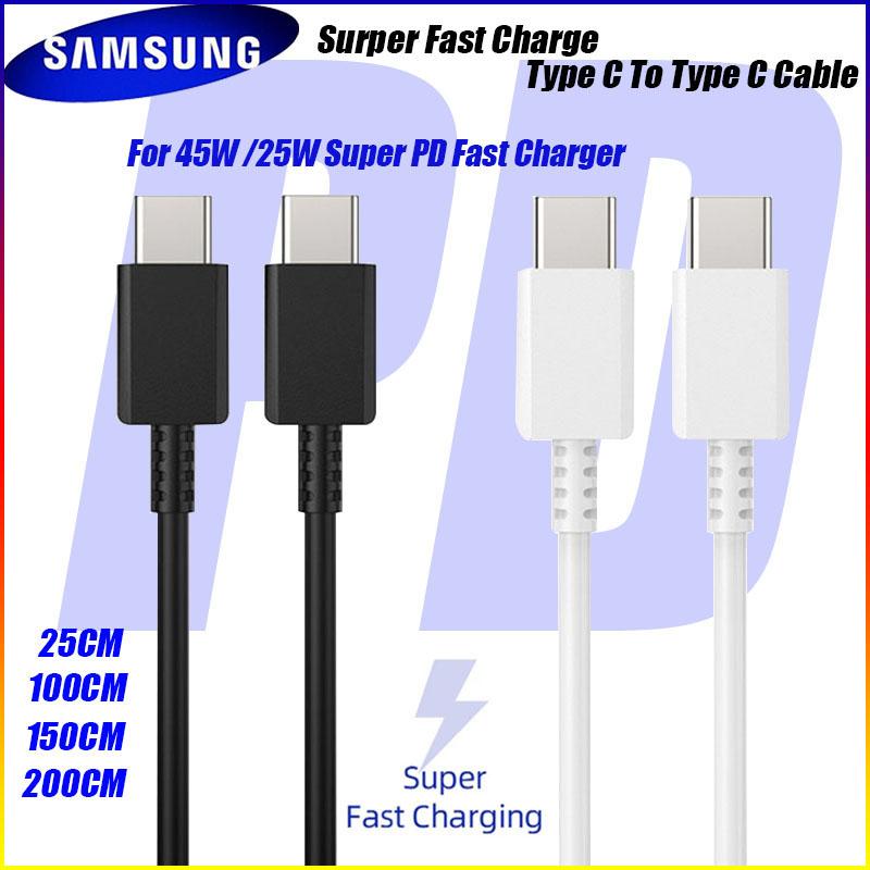 Kabel Pengecas Super PD Pantas, Samsung S20 Plus, 3A 25W, Talian USB C ...