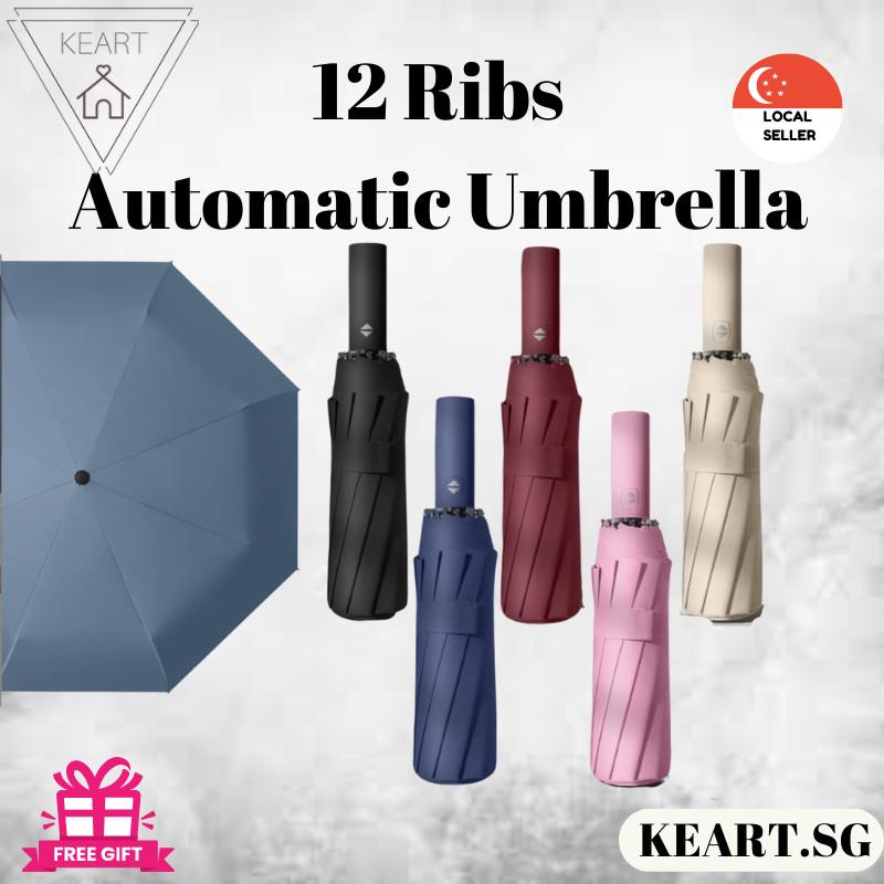 Automatic Umbrella 12 Ribs | Windproof | Auto Open Close | Umbrellas ...