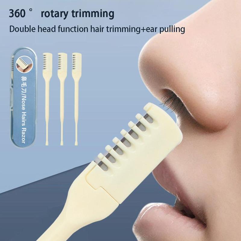 Manual nose hair trimmer, rotating 360 degrees, home use, with - TikTok ...